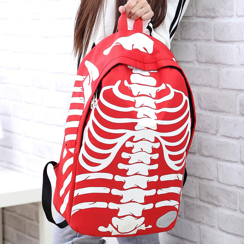Unique X-ray Red Backpack&schoolbag on Luulla