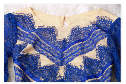 Slim Lace Fishtail Dress on Luulla